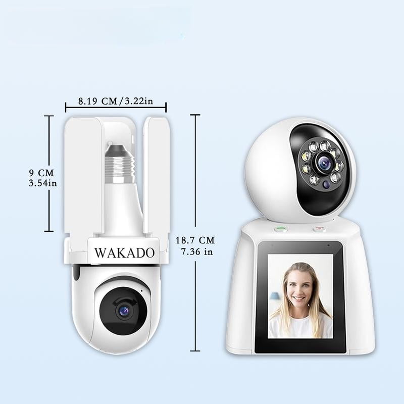 2K Video Call Security Camera Indoor, Nanny Monitor Pet Camera,Two-Way ...