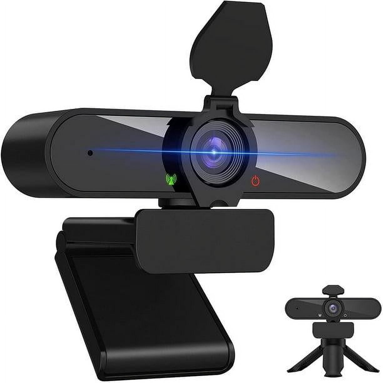 2K Webcam with Microphone and Privacy Cover, QHD 30fps USB 3.0 Computer ...