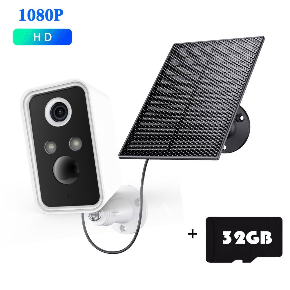 2K WiFi Outdoor Solar Camera Mini Wireless Low Power Battery Security ...