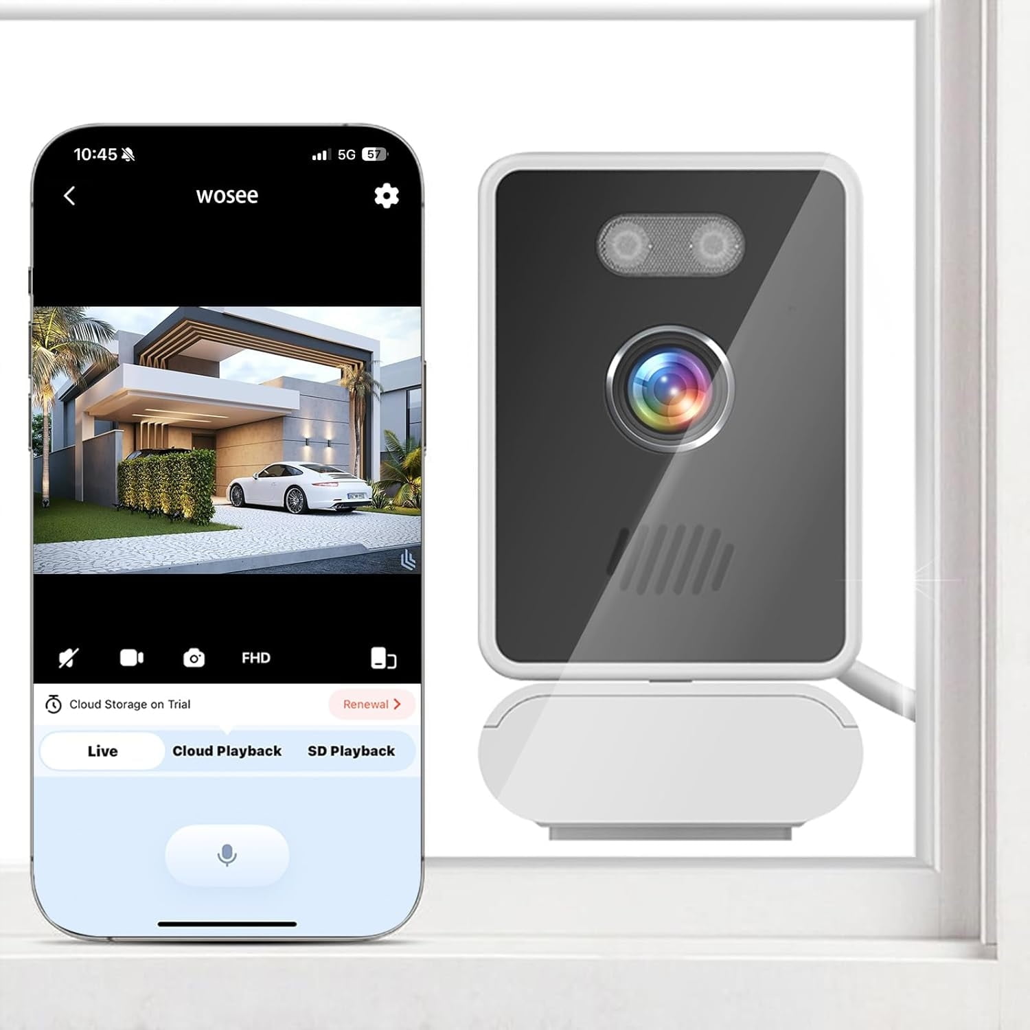 2K Window Camera,2.4GHz & 5GHz WiFi Indoor Cameras for Home Security ...