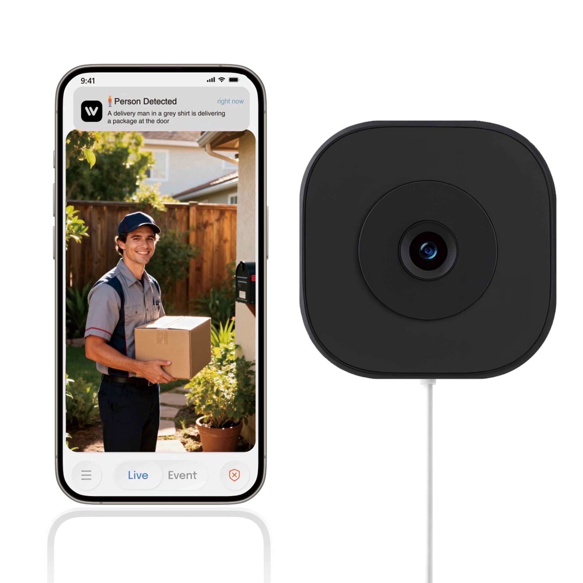 2K Window Camera with AI Smart Alerts, Motion Detection, Dual-Band WiFi ...