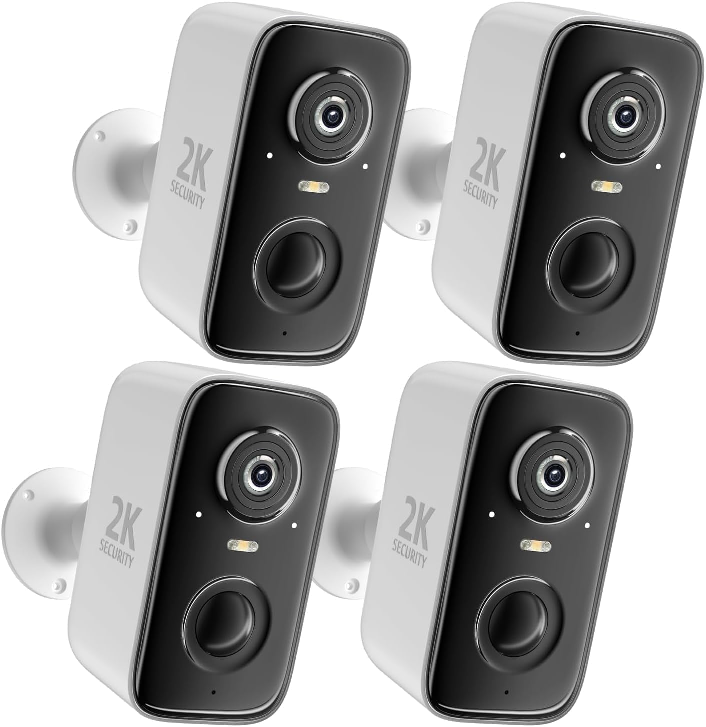 RICHCHO 4Pack Security Cameras Wireless Outdoor, 2K Wireless Cameras ...
