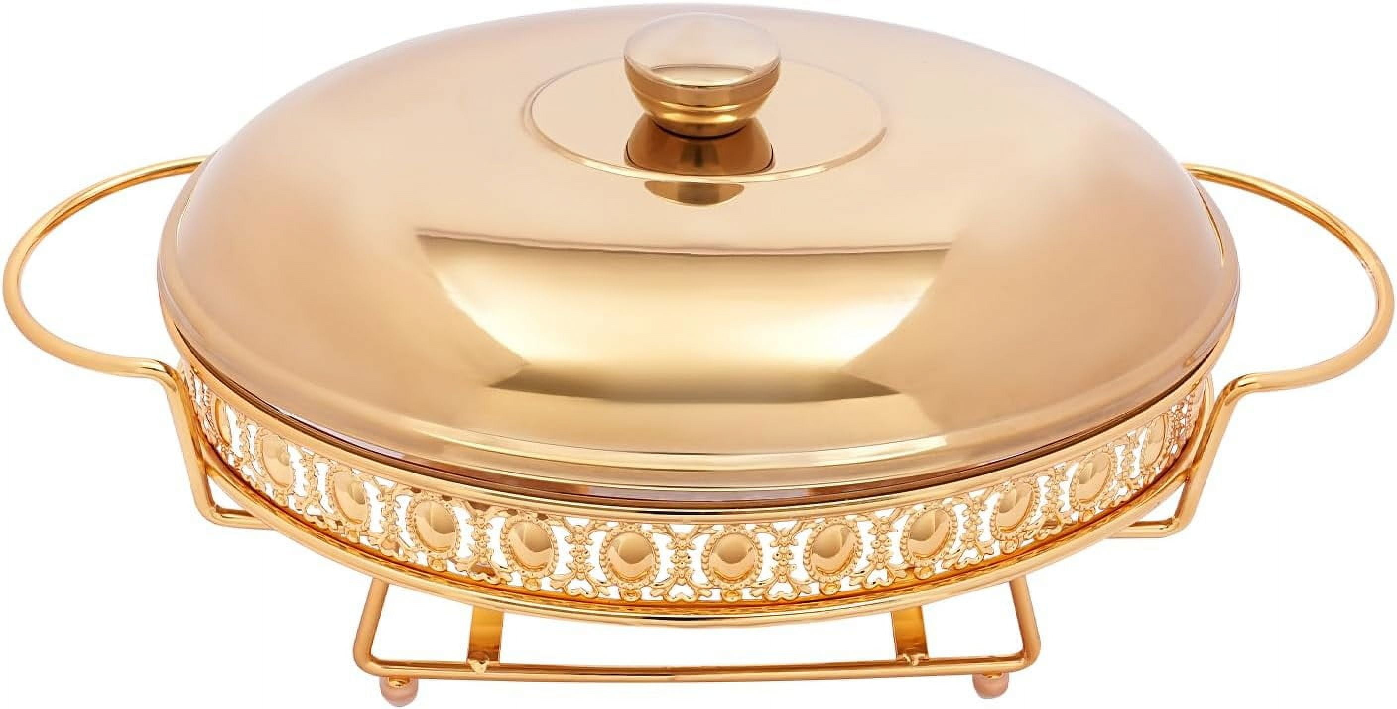 2L/2.11qt Chafing Chafing Dish Buffet Set Oval Stainless Steel Food ...