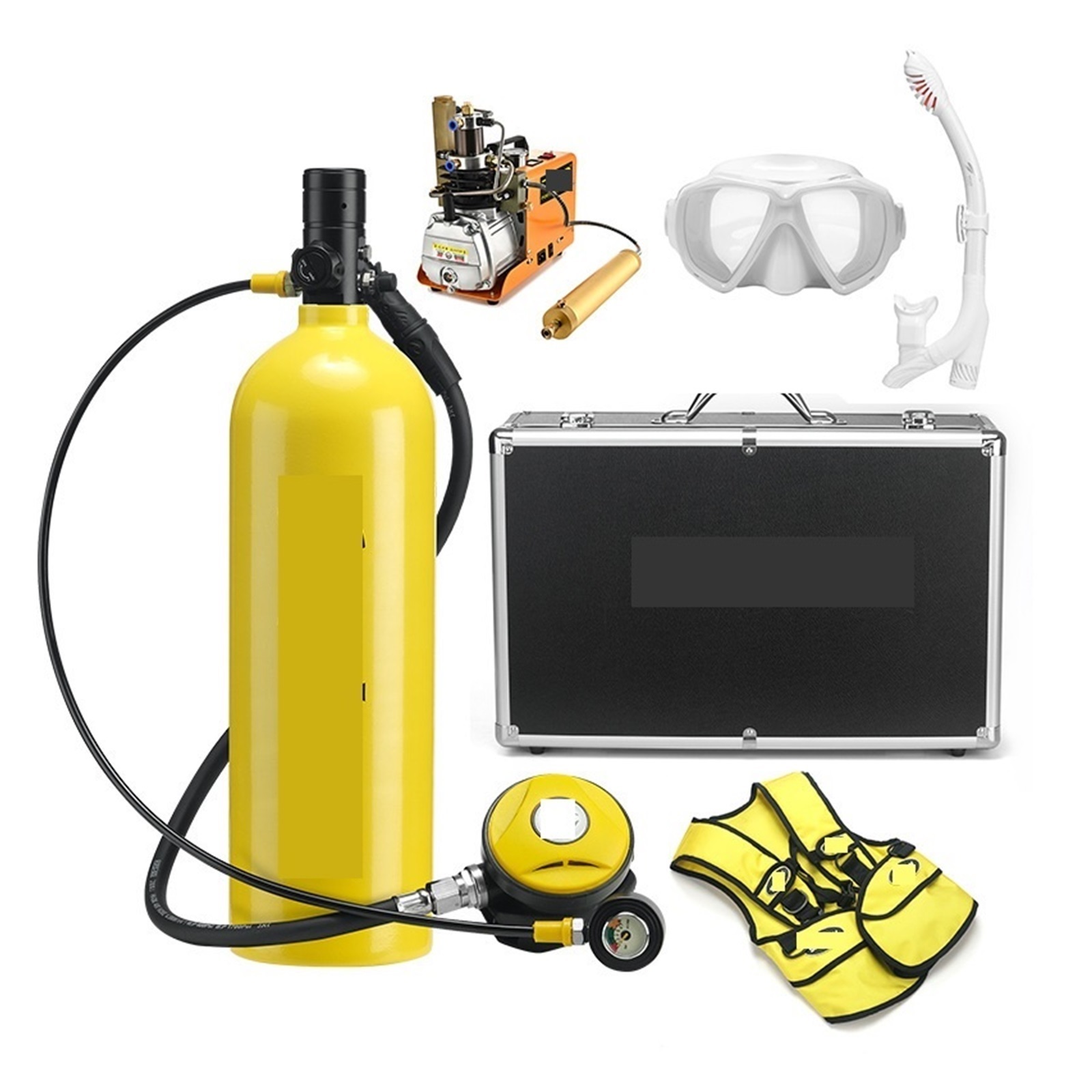 2L Diving Respirator Diving Equipment Aluminum Bottle Gas Cylinder ...