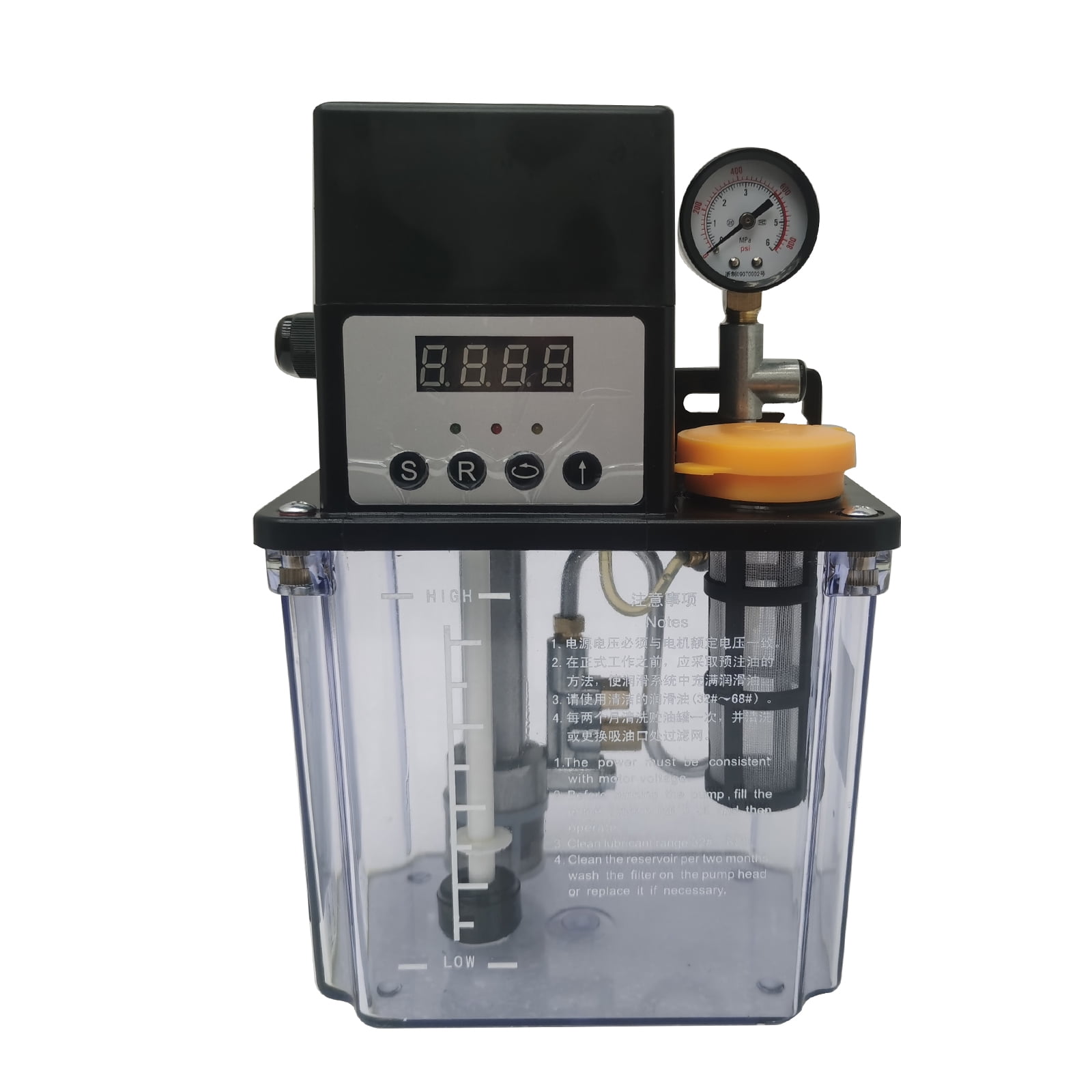 2L Electric Automatic Lubrication Pump Oiler NC Pump with Pressure ...