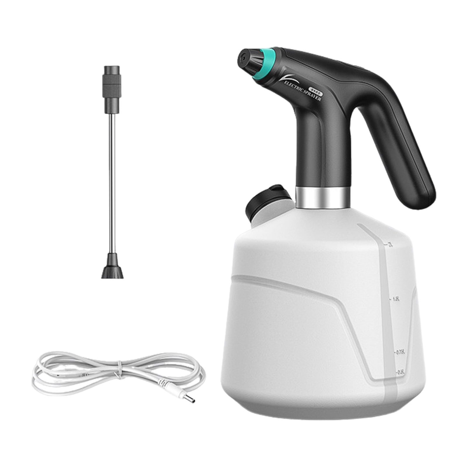 2L Electric Spray Bottle USB Rechargeable Garden Sprayer with Adjustable Nozzle Multi-function ...