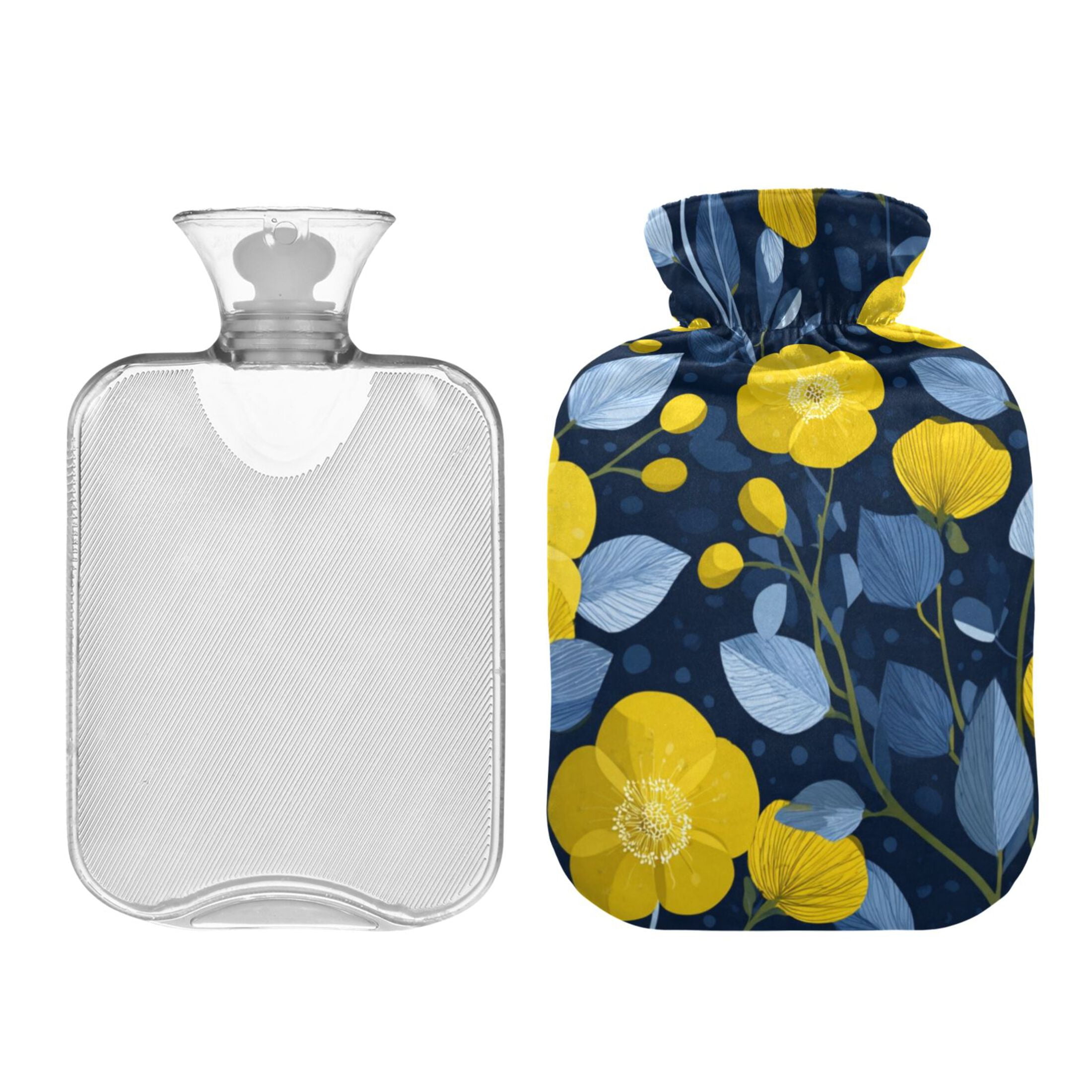 2L Fully Printed Hot Water Bottle Cover + Hot Water Bottle For Hot ...