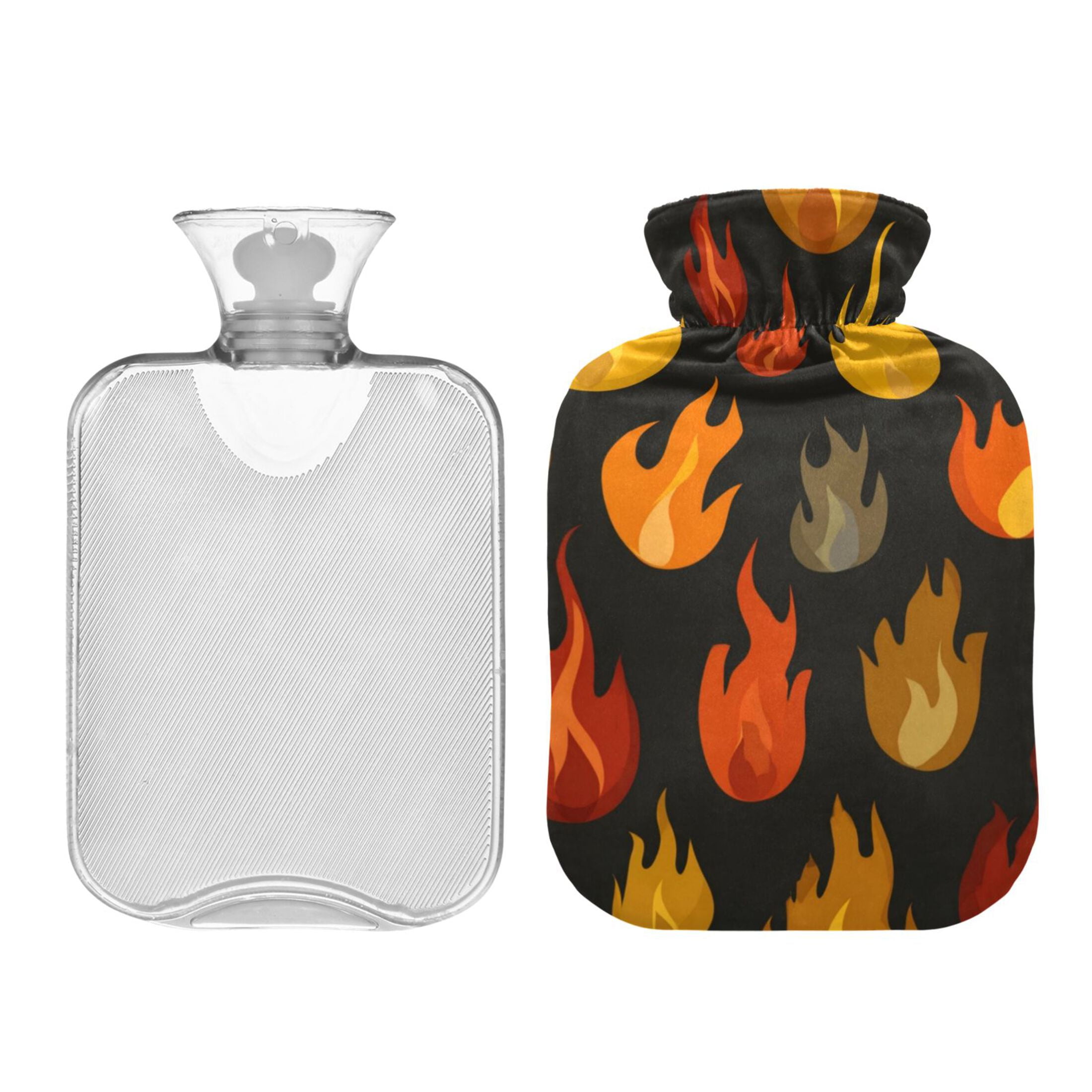 2L Fully Printed Hot Water Bottle Cover + Hot Water Bottle For Hot ...
