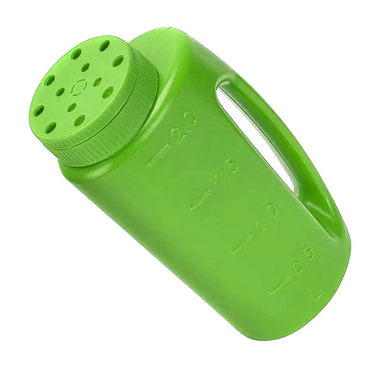 2L Hand Held Fertilizer Salt Spreader Adjustable Hole Size Gardening ...