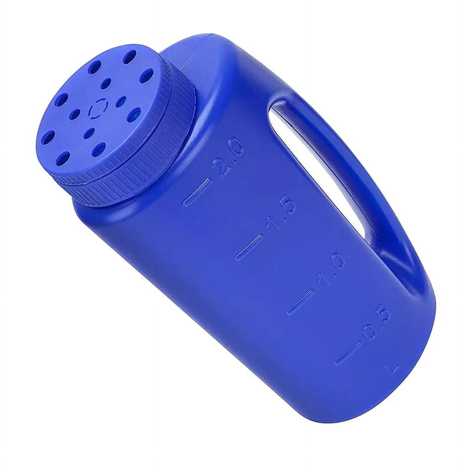 2L Hand Held Fertilizer Salt Spreader Adjustable Hole Size Gardening ...
