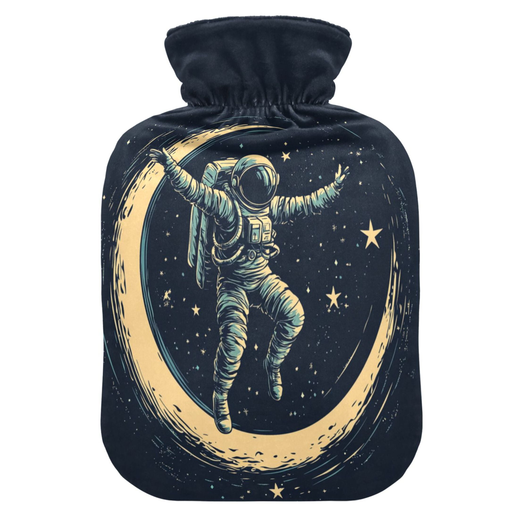 2L Hot Water Bottle with Soft Velvet Cover PVC Hot Water Bag for Pain ...