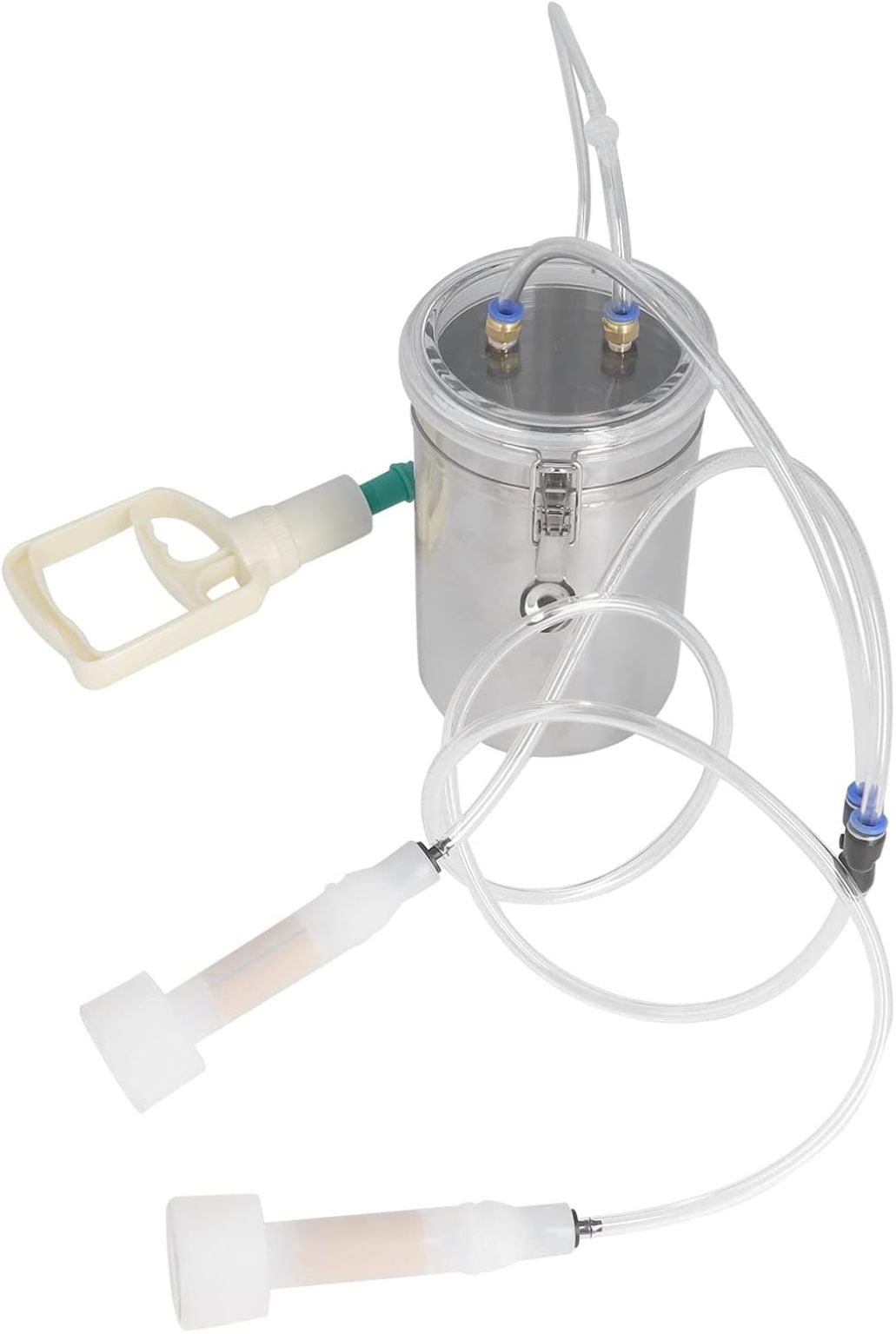 2L Milk Machine Manual Goat Milker Stainless Steel Bottle Portable ...