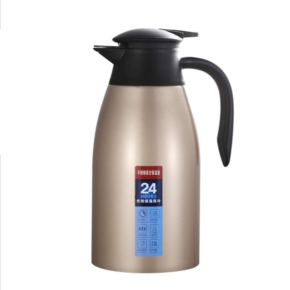 2L New 304 Stainless Steel Cold Hot Drink Thermos Insulation Pots Bottle Water Coffee Thermos ...