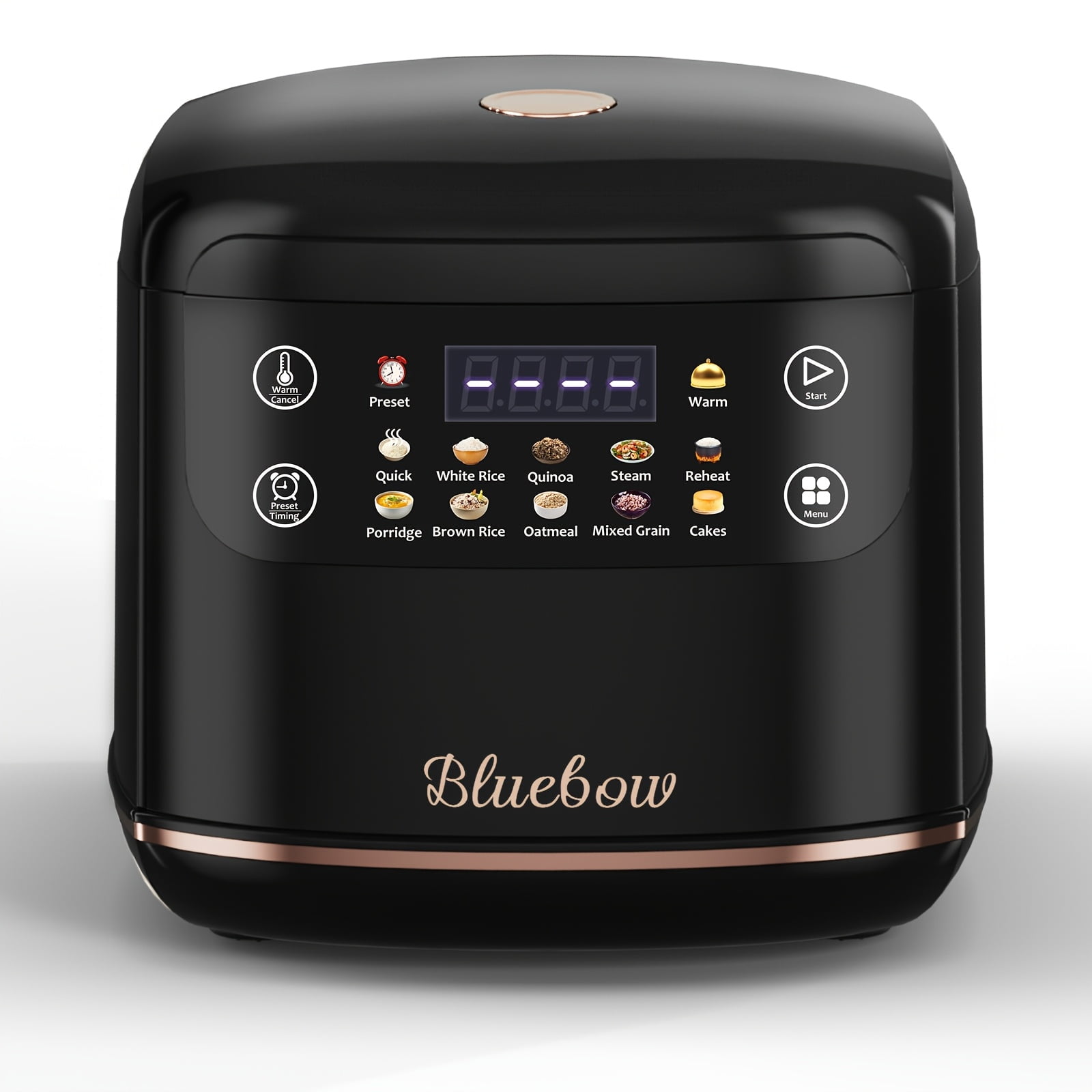 2L Portable Electric Rice Cooker - 10 Menu Options, Non-Stick Inner Pot ...