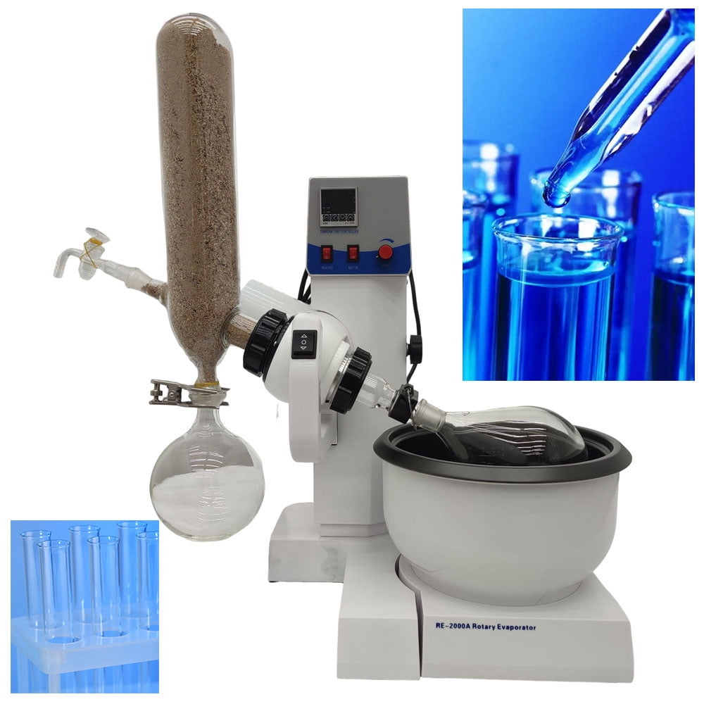 2L Rotary Evaporator Machine Electrical Automatic Lift Lab Equipment ...