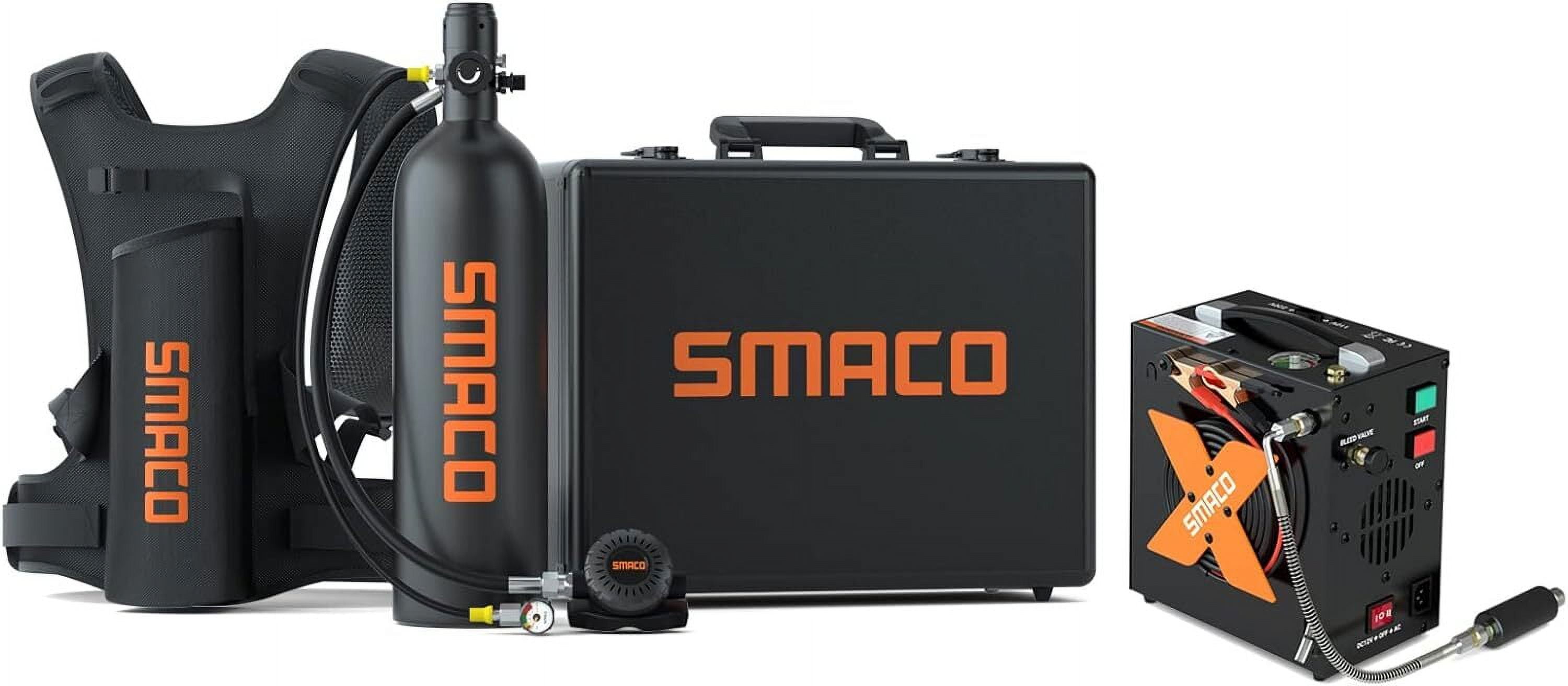 2L Scuba Tank Oxygen Diving Tank Diving Equipment with Car Air Pump ...