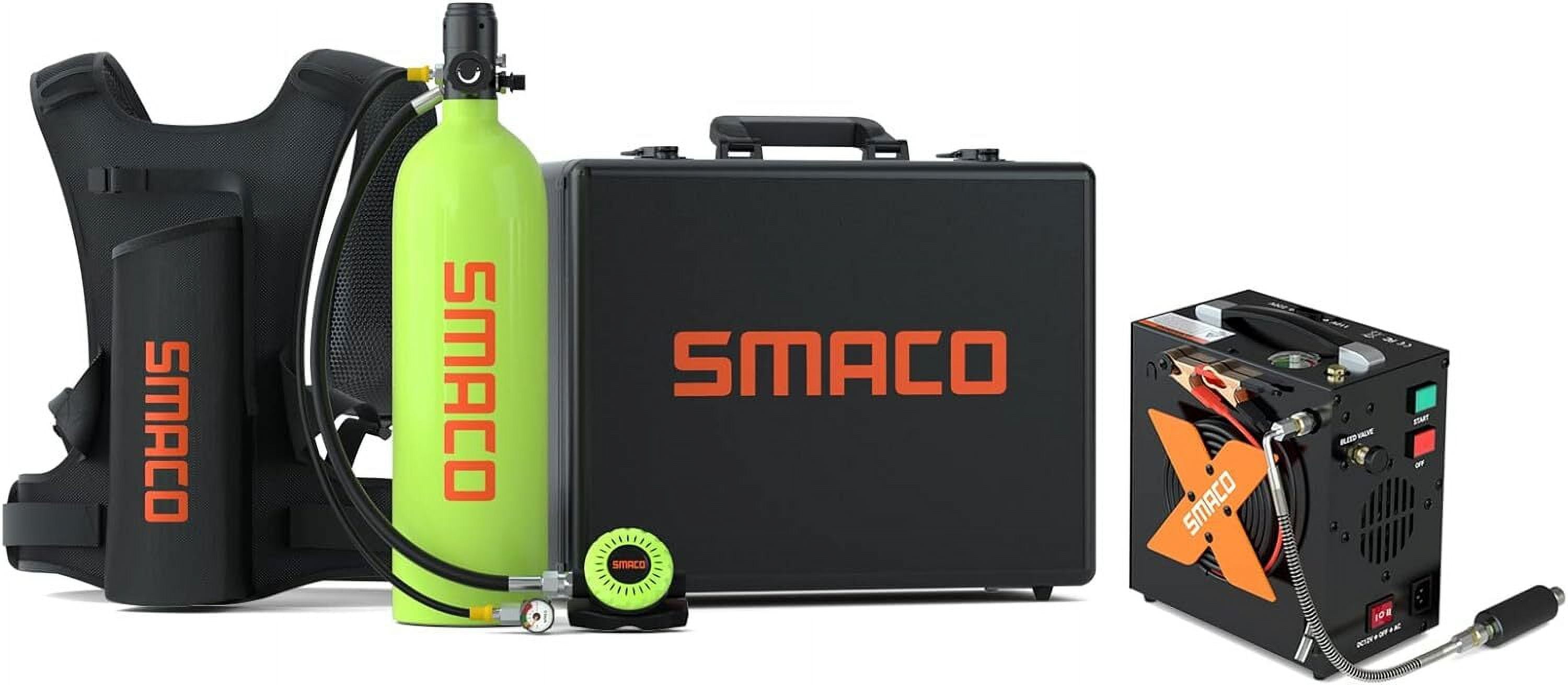 2L Scuba Tank Oxygen Diving Tank Diving Equipment with Car Air Pump ...