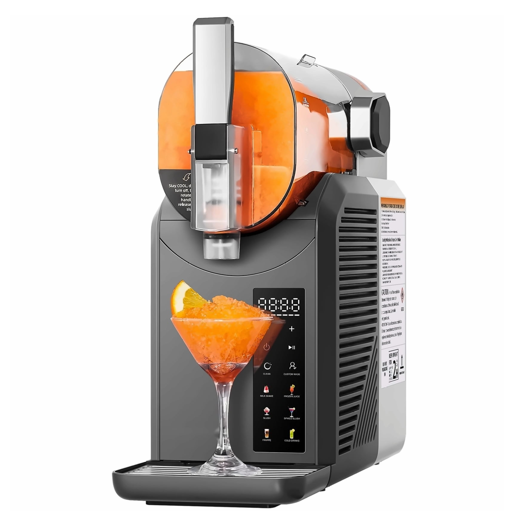 2L Slushy Machine No Ice Needed, Frozen Drink Maker, 6 Preset Programs ...