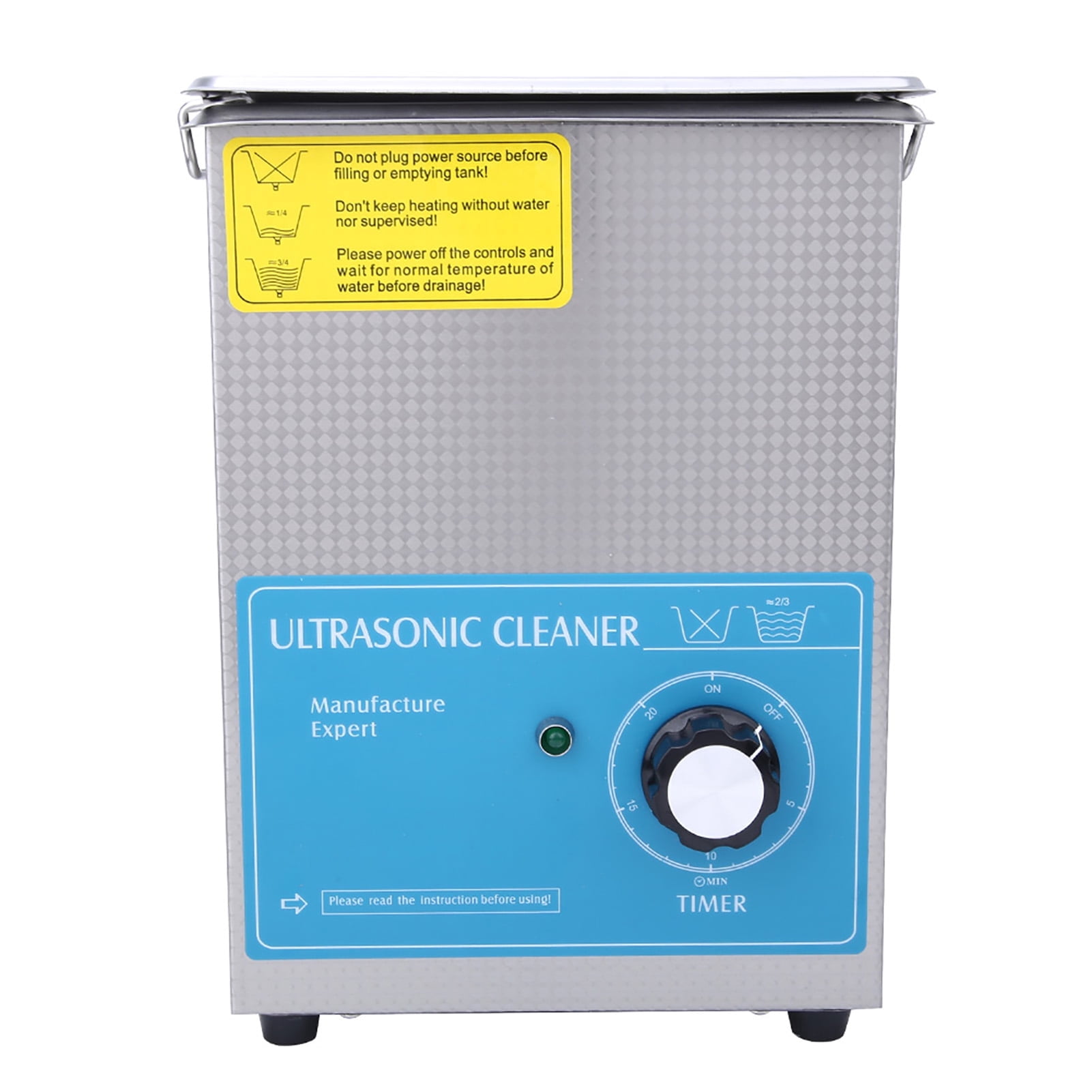 2L Stainless Steel Industrial Ultrasonic Cleaner with Heater and Timer ...
