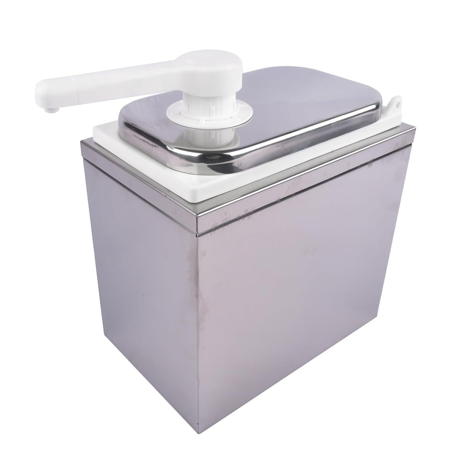 2L Stainless Steel Sauce Pump Dispenser Squeeze Condiment Dispensing ...