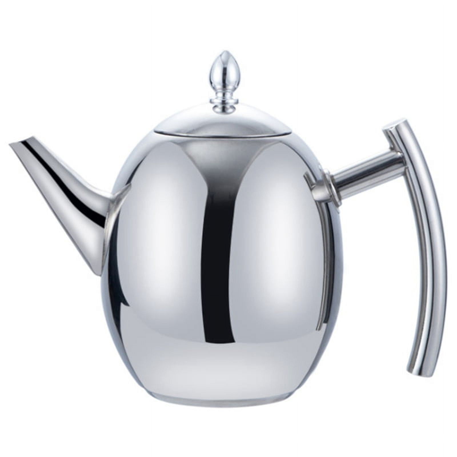 2L Stainless Steel Teapot with Tea Strainer Infuse Sets for Induction ...