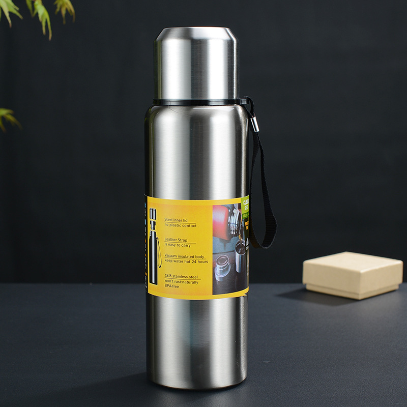 2L Stainless Steel Vacuum Thermos – Large Capacity Water Bottle for ...