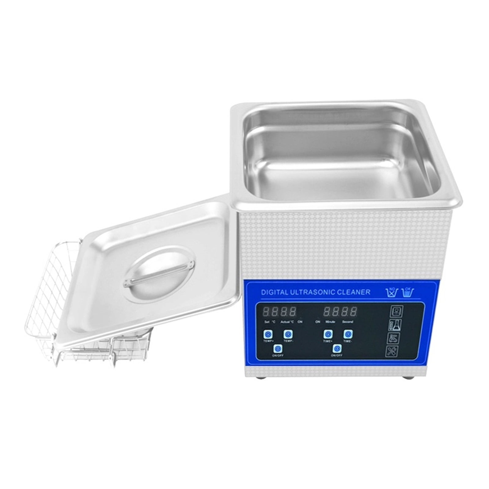 2L Ultrasonic Cleaner Bath Heated Jewelry Glasses Fuel Injector Stones ...