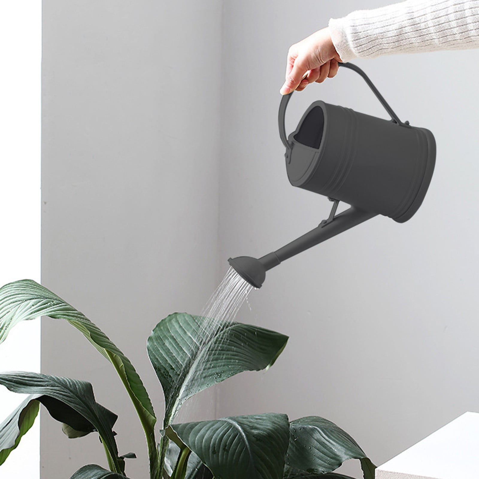 2L Watering Can for Indoor Plants, Long Spout Plastic Watering Kettle ...