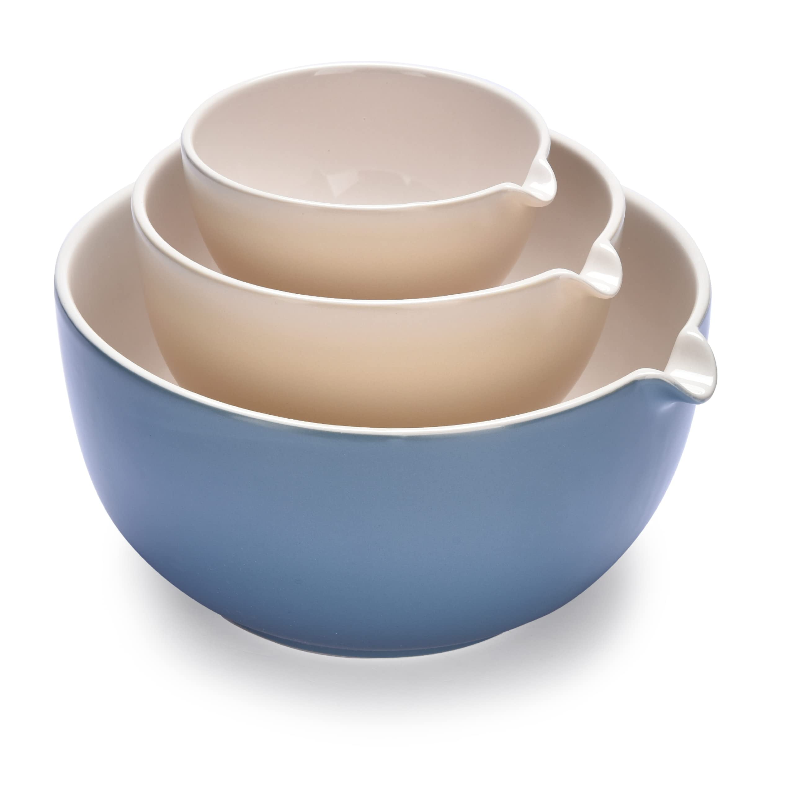 2LB Depot Prep Mixing Bowls Set of 3 - Ceramic Kitchen Bowls ...