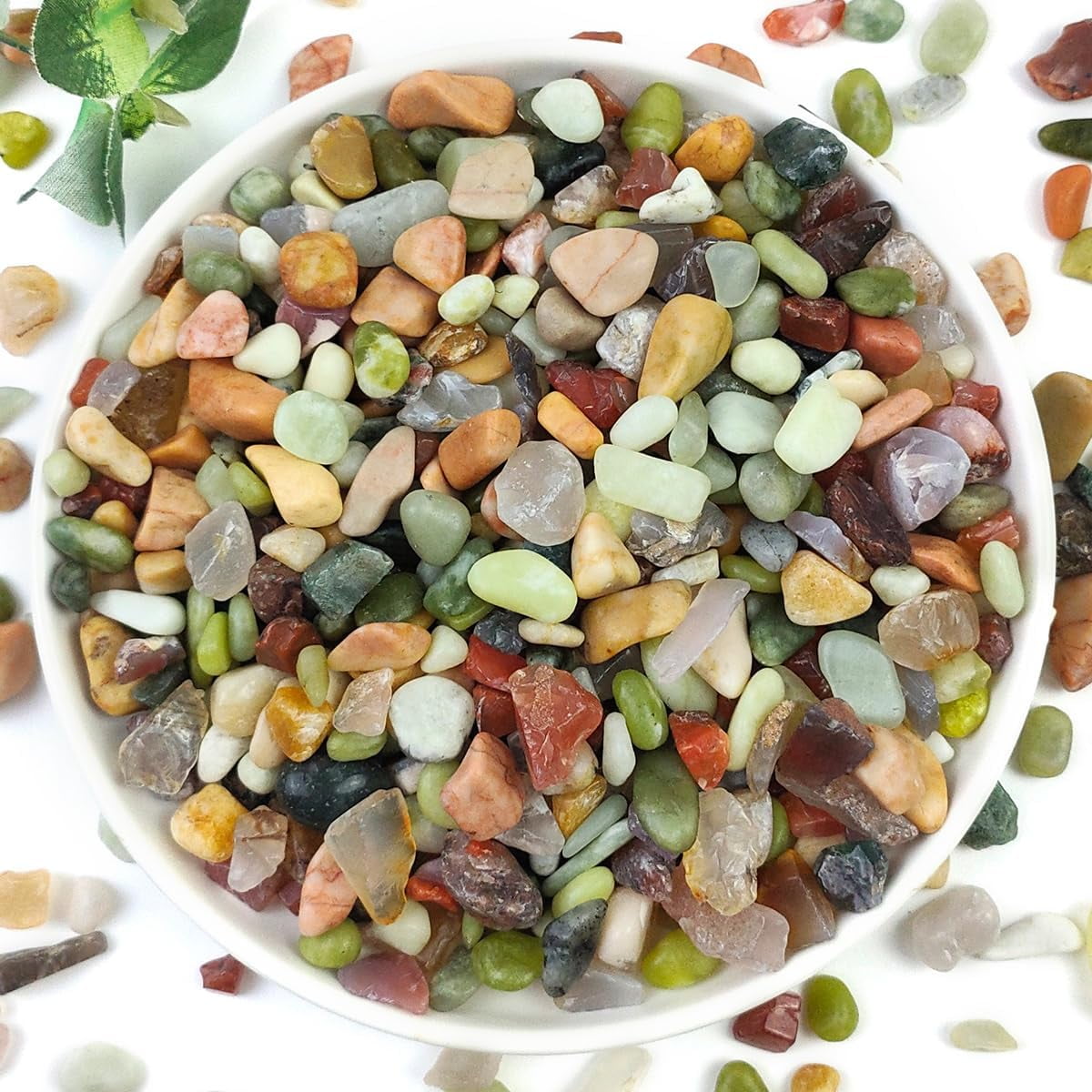 2LB Succulent and Cactus Colorful Pebbles, 3/8 Inch Pebbles for Indoor ...
