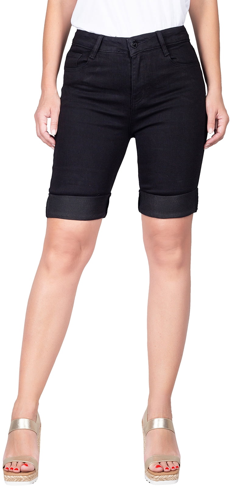 2Luver, Women's, Stretchy 5 Pocket Mid-Rise Solid Color Classic Skinny ...