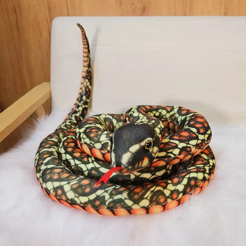 2M/3M Real Life Snake Plush Toy Giant Piebald Snake Stuffed Long Snake ...