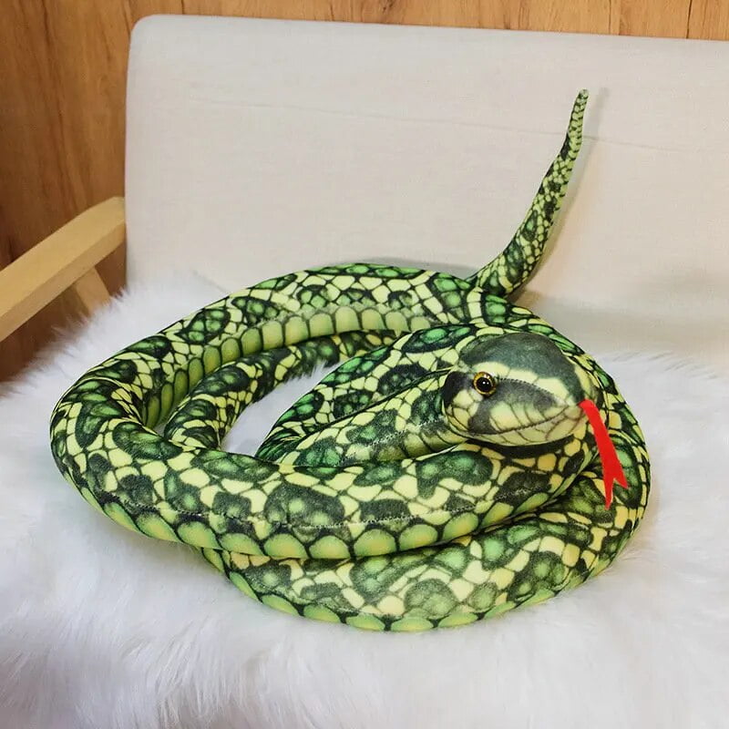 2M/3M Real Life Snake Plush Toy Giant Piebald Snake Stuffed Long Snake ...