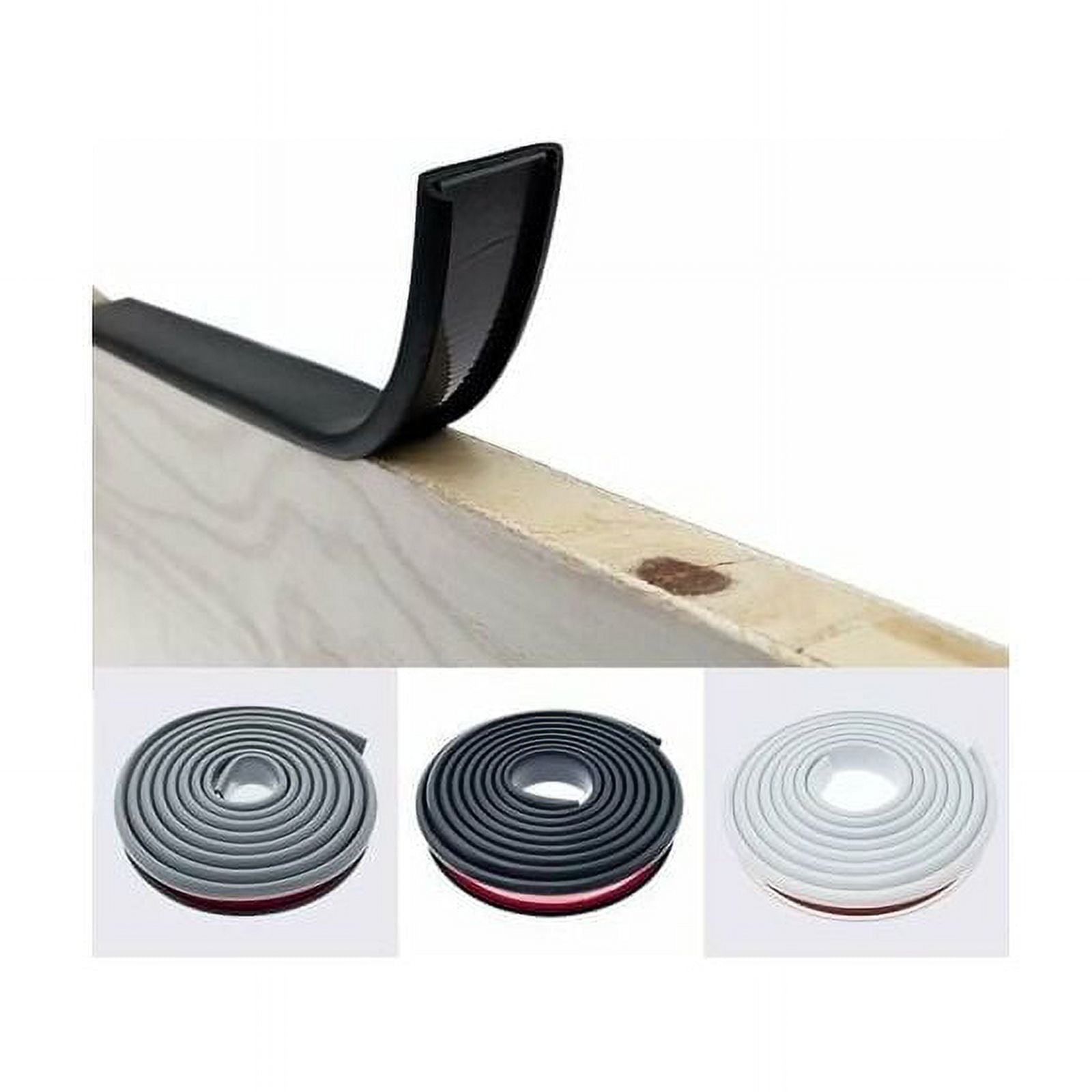 Yajoied 2M Black U Shape 25MM Adhesive Melamne Edging Strip, No Iron-on ...