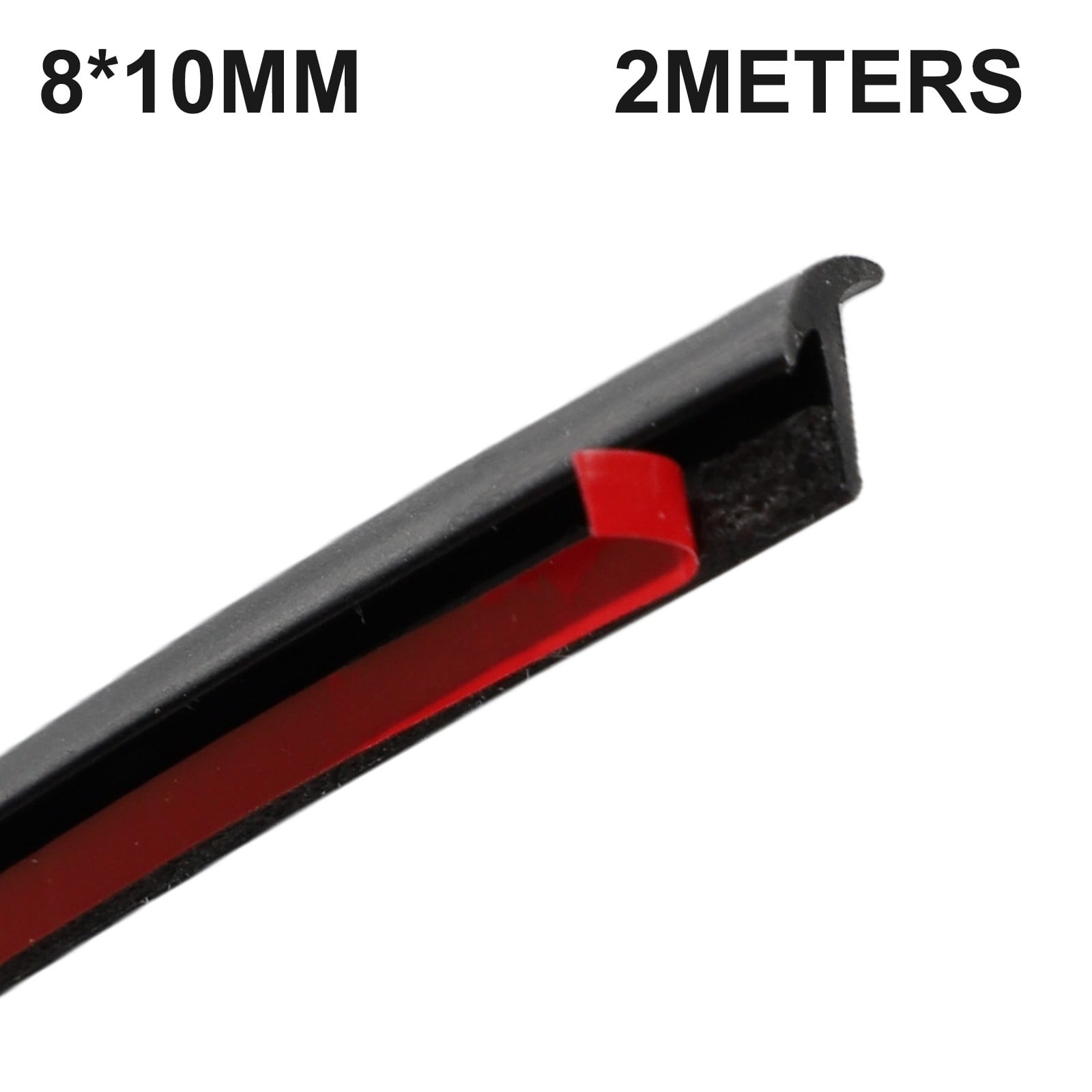 2M Car Rubber Sealing Strip Inclined T-Shaped Weatherproof Edge Trim ...