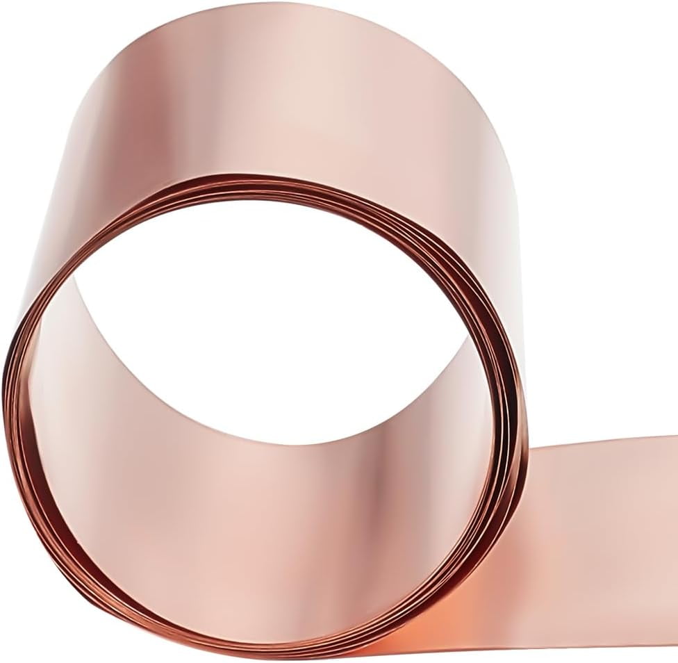 2M Copper Sheet Rolls 50x1000x0.05mm Pure Thin Copper Foil Sheet Roll - Walmart.com