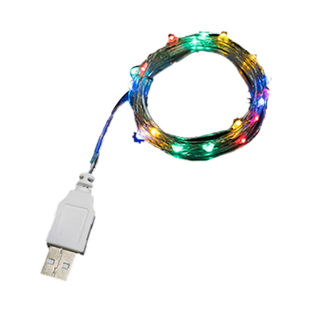 2M Copper Wire Fairy String Light USB Charge Christmas Party Wedding ...