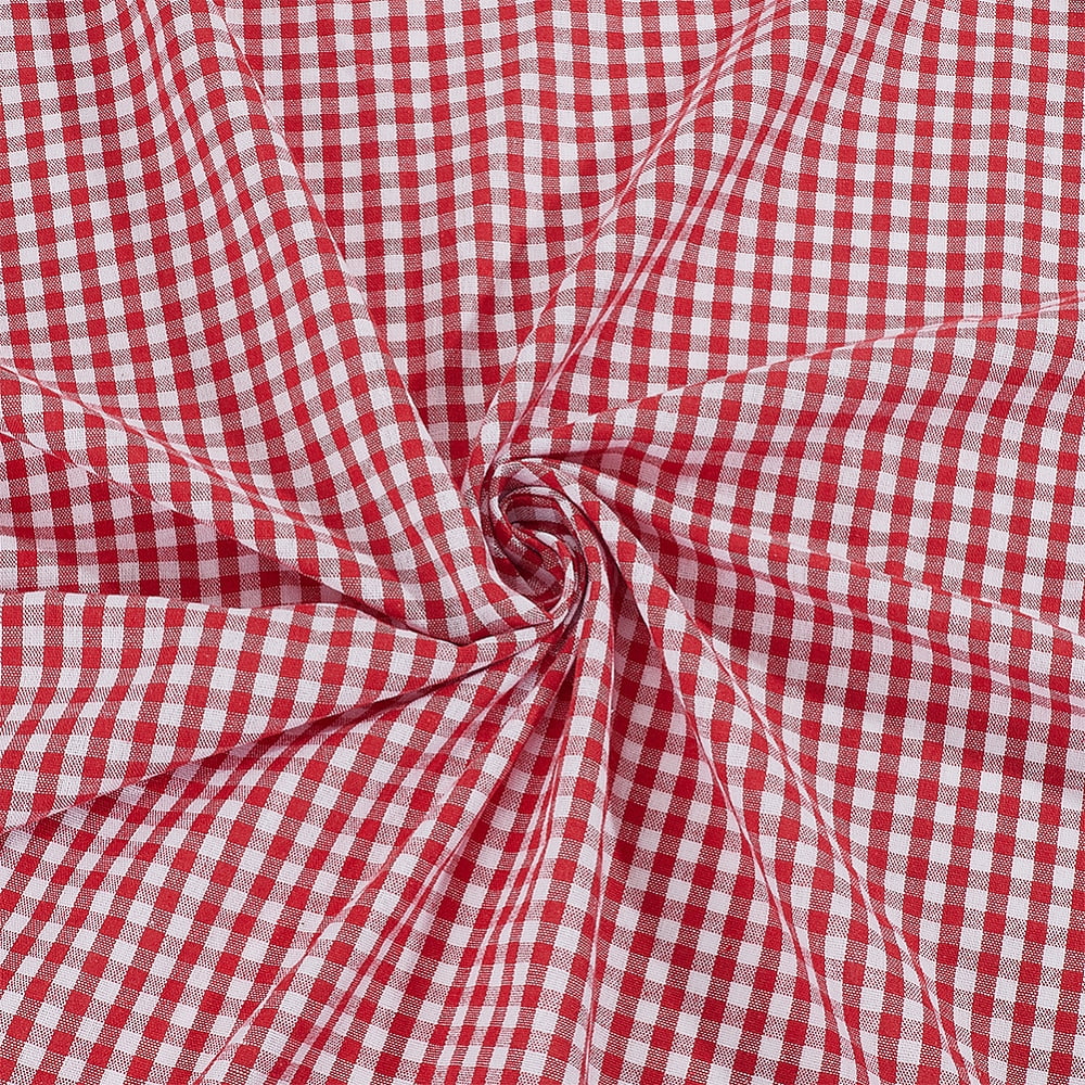 2M Cotton Tartan Pattern Fabric Clothing Accessories Rectangle Red ...