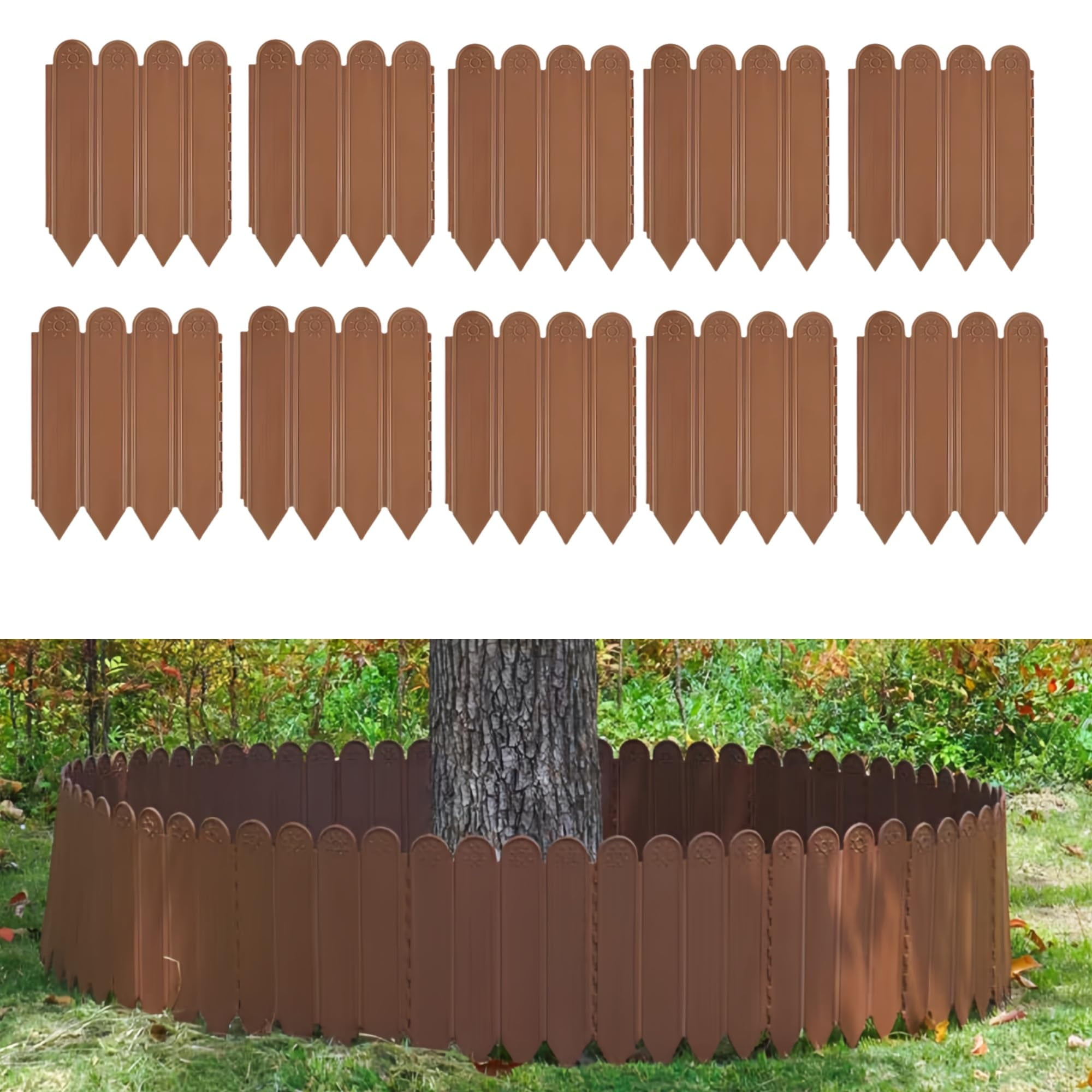 2M Garden Edging Border,Garden IFF17 Landscape Edging Borders,Plastic ...