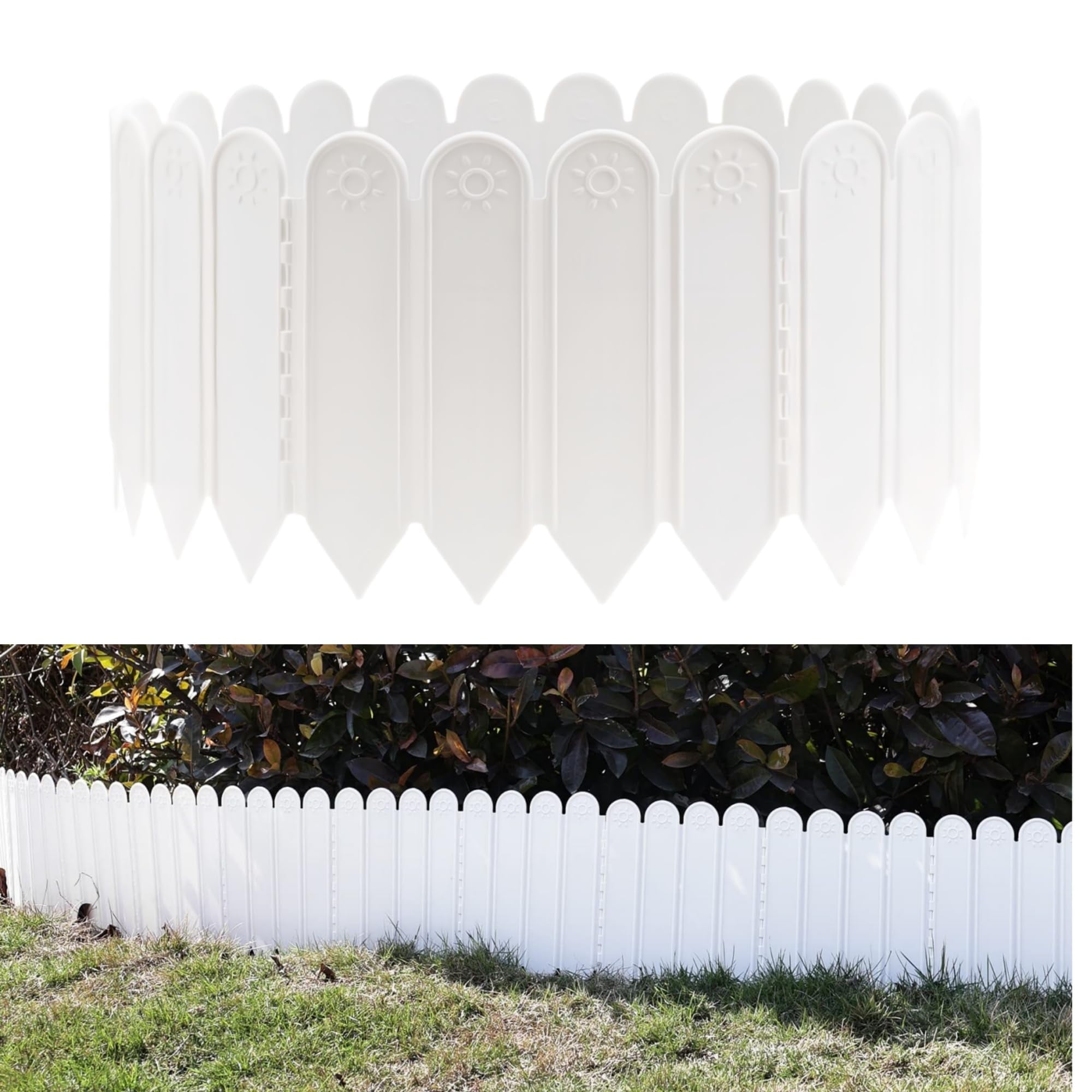 2M Garden Edging Border,Garden Landscape Edging Borders,Plastic Garden ...