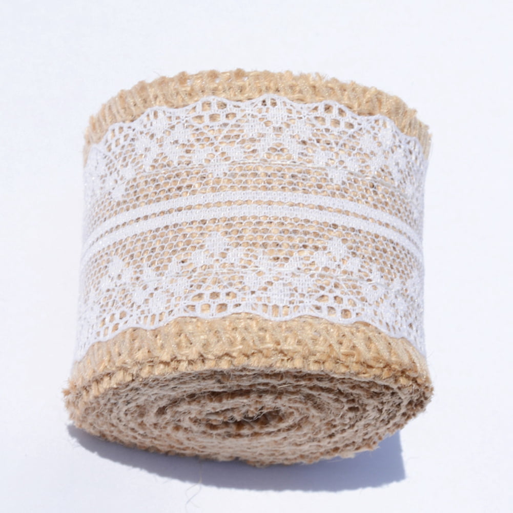 2M Jute Linen Volume Lace DIY Manual Volume Decoration - Walmart.com
