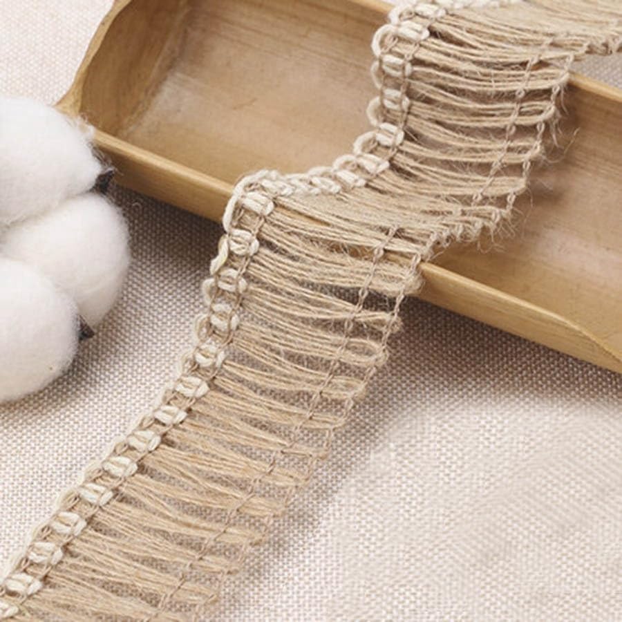 2M Linen Ribbon Decoration Ribbons Tan 1-1/2 inch(39mm) Colorful ...