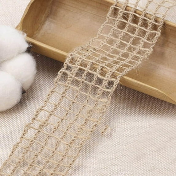 2M Linen Ribbon Decoration Ribbons Tan 1-1/2 inch(39mm) Tan DIY ...