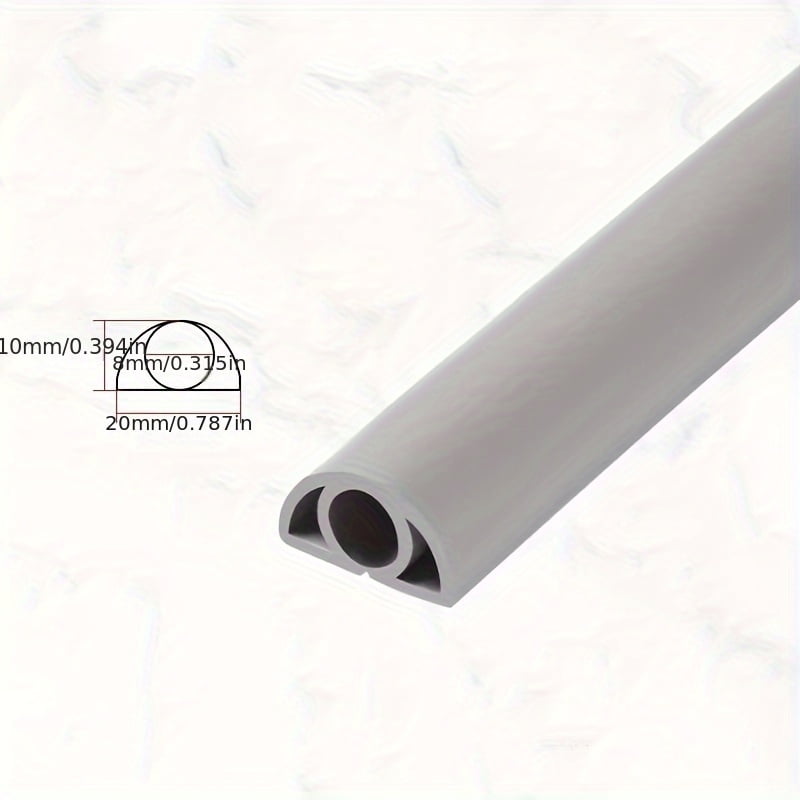 2M Long Self-Adhesive PVC Rubber Floor Cable Concealer - Invisible ...