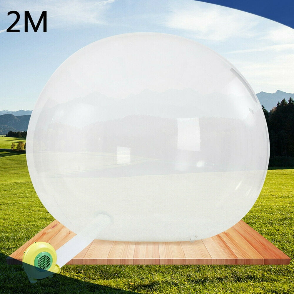 2M Luxury Outdoor Inflatable Bubble Tent 360° Dome Air Blower ...