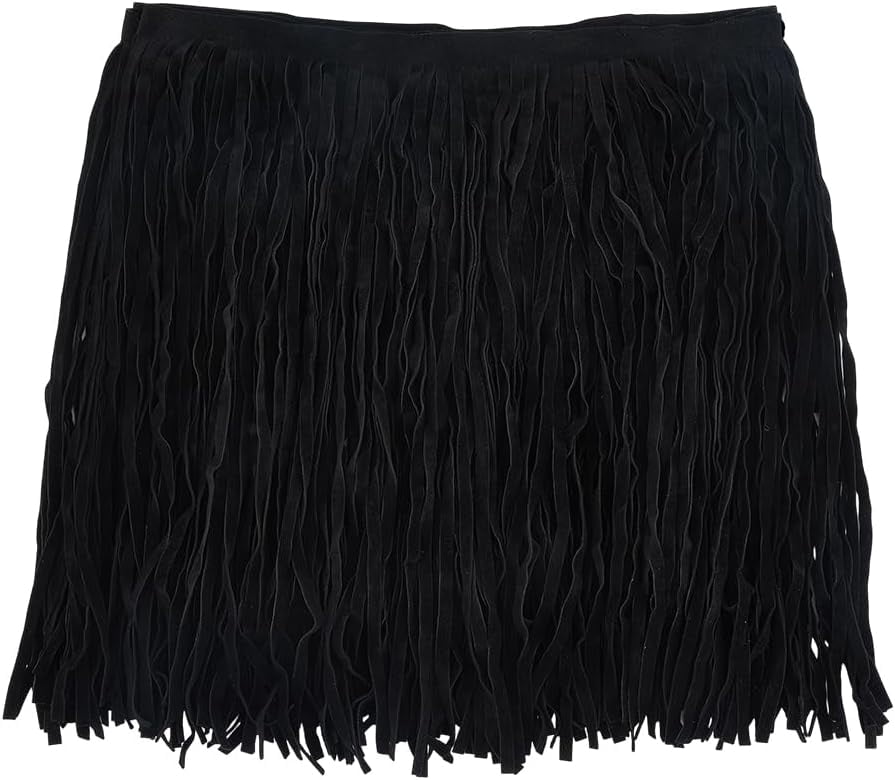 2M PU Leather Suede Fringe Trim Leather Sewing Tassel Fringe for DIY ...