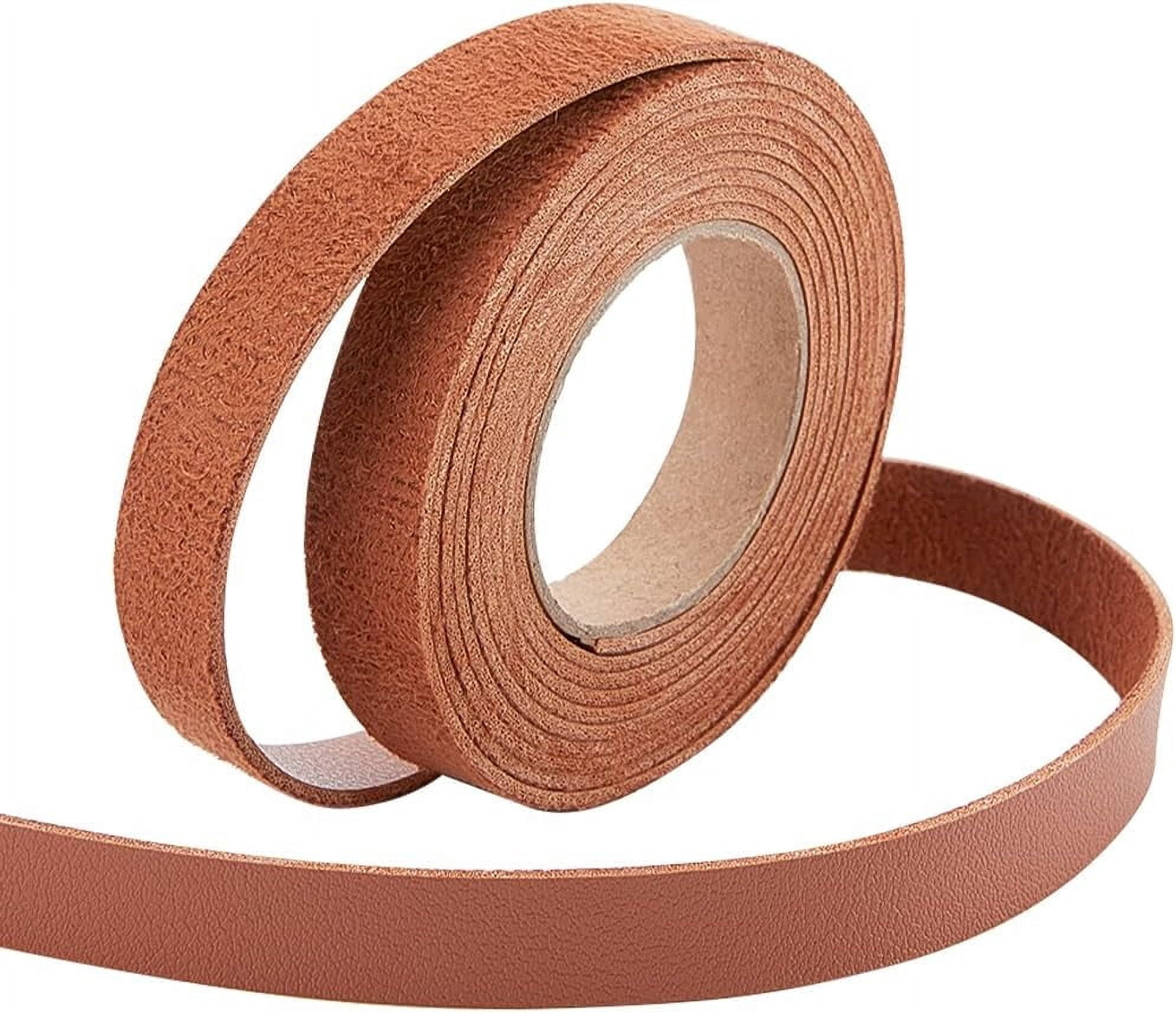 2M PVC Imitation Leather Ribbons for Clothes Bag Making Sienna 12.5mm 2 ...
