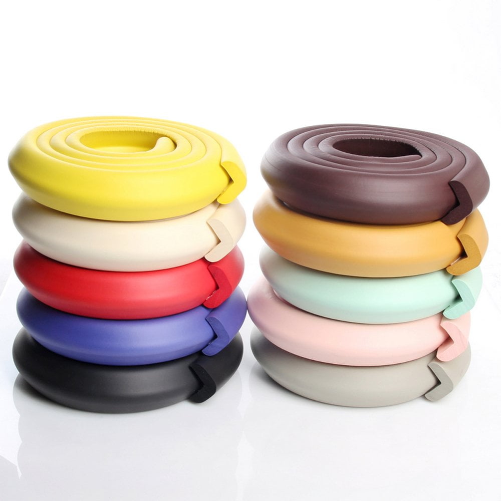 2M Soft Baby Safety Desk Table Edge Guard Strip Security L-Shaped Kids ...