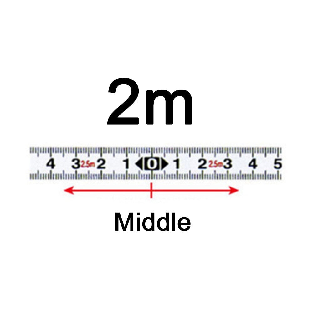 (2M middle score (1M~0~1M) Adhesive scale Steel ruler forward and ...