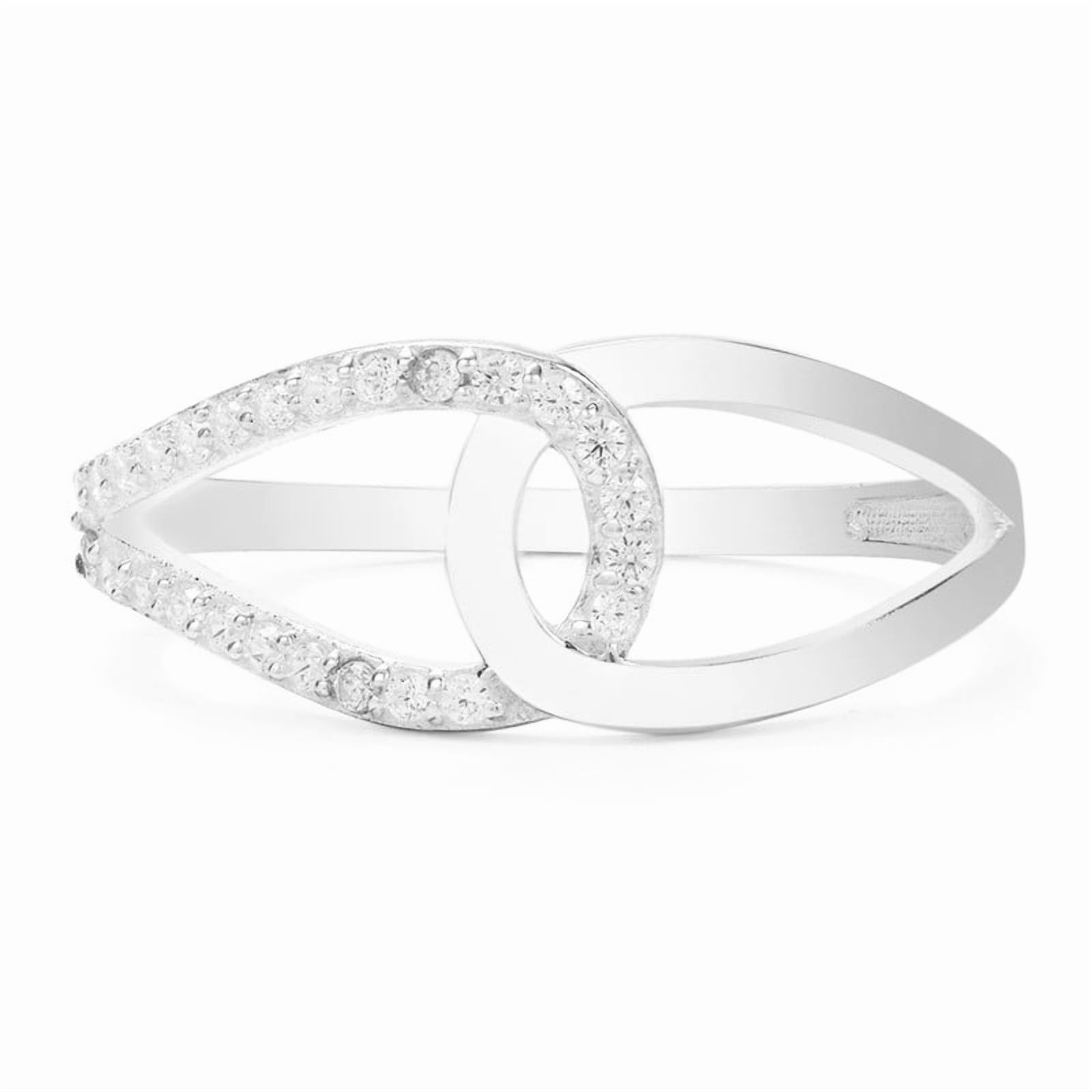 2MM Moissanite Infinity Ring in 925 Sterling Silver – Elegant Symbol of ...